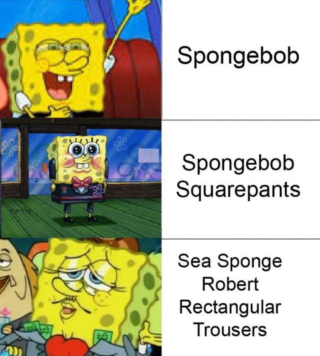 Sea Sponge Robert Rectangular Trousers - iFunny