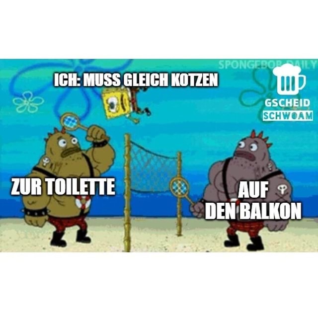 ICH: MUSS GLEICH KOTZEN GSCHEID ZUR TOILETTE AUF - Keke