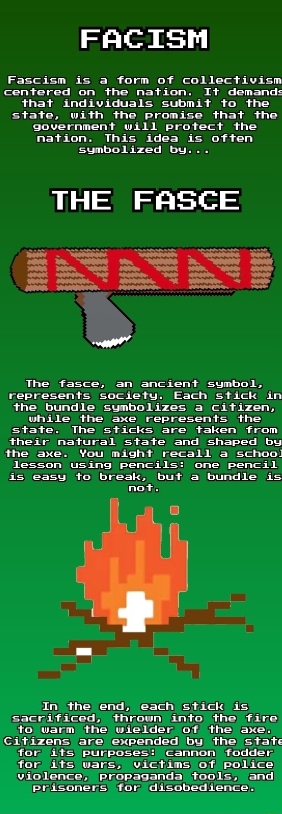 Fascism is a form of collectivism centered on the nation. It demands ...