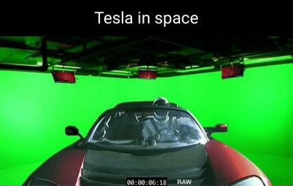 Tesla in space - iFunny