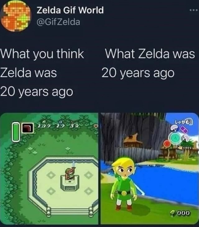 Zelda Gif World What you think Zelda was 20 years ago I \Wihat Zelda ...