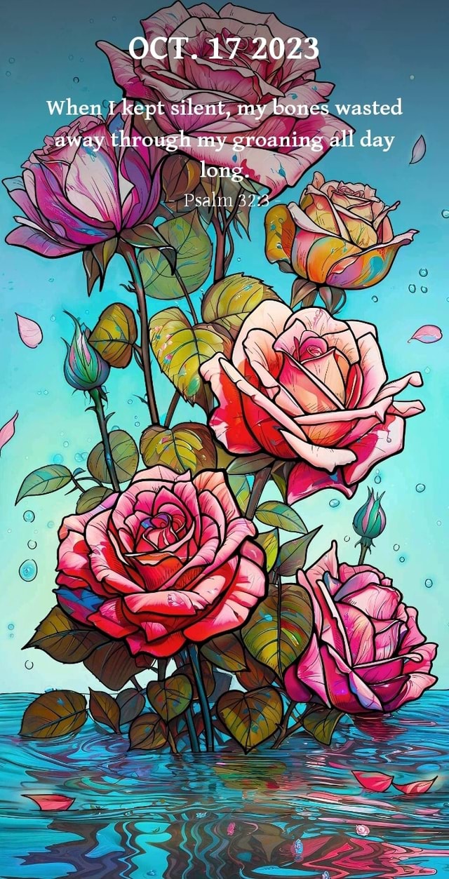 OCT. 17 2023 When kept silent, my bones wasted away through my groaning ...