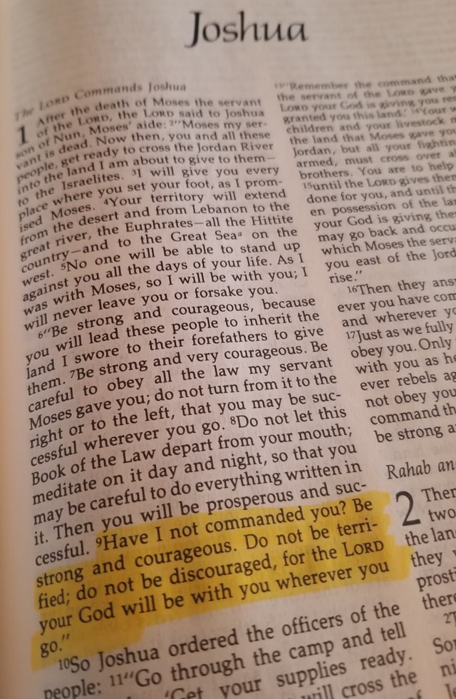 Joshua he ommand or? Commands me Joshua Moses the ser me death of Mose ...