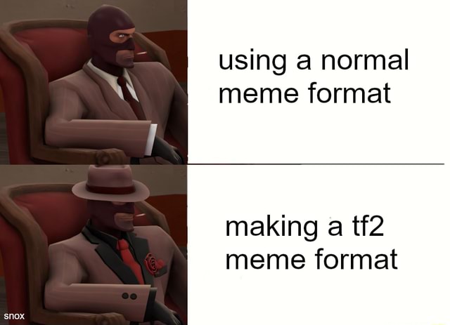 Using a normal meme format making a meme format - iFunny