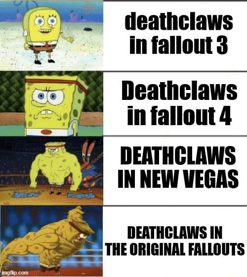 Deathclaws in fallout 3 Deathclaws in fallout 4 DEATHCLAWS IN NEW VEGAS ...