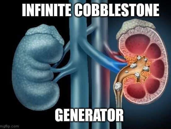 INFINITE COBBLESTONE GENERATOR - iFunny