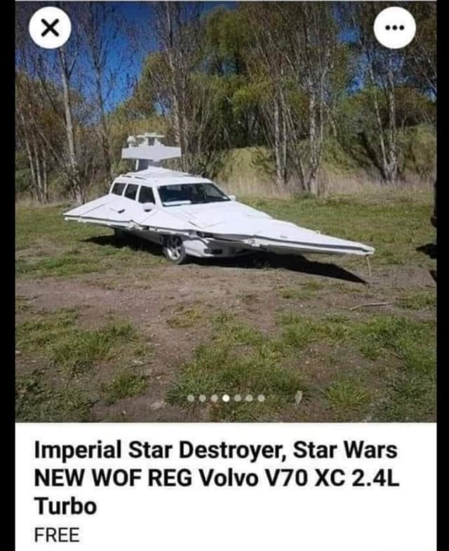 Imperial Star Destroyer, Star Wars NEW WOF REG Volvo XC 2.4L Turbo FREE ...