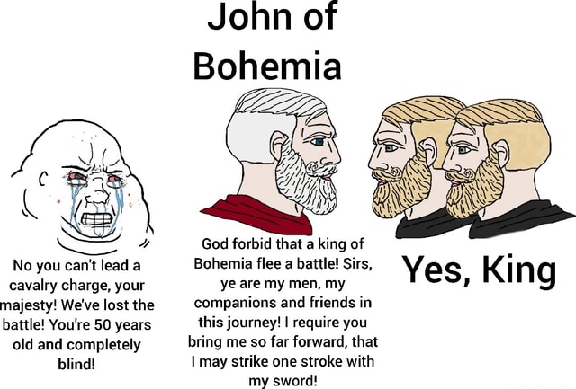 No you can't lead a cavalry charge, your majesty! We've lost the battle ...