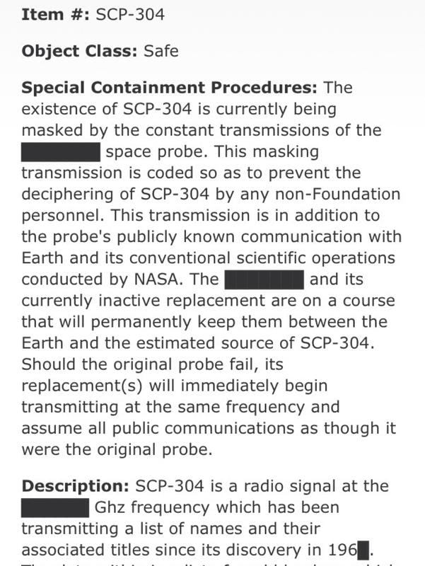 Item #: SCP-304 Object Class: Safe Special Containment Procedures: The ...