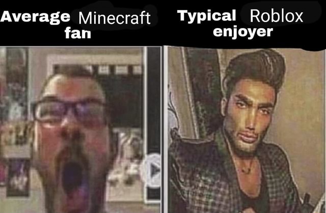 Average Minecraft Typical Roblox enjoyer fan - iFunny