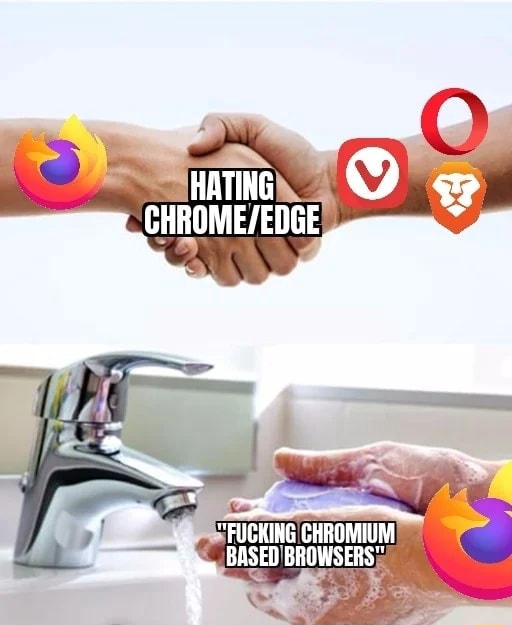 FUCKING CHROMIUM BASED BROWSERS" - iFunny