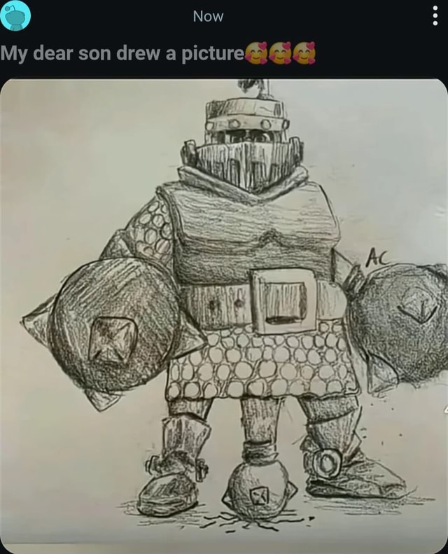 Now My dear son drew a picture - iFunny
