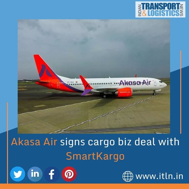 INDIAN SMAN Akasa Air signs cargo biz deal with SmartKargo in - iFunny