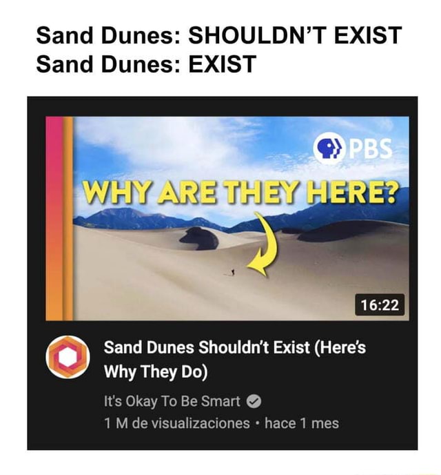 Sand Dunes: SHOULDN'T EXIST Opes Sand Dunes: EXIST Sand Dunes Shouldn't ...