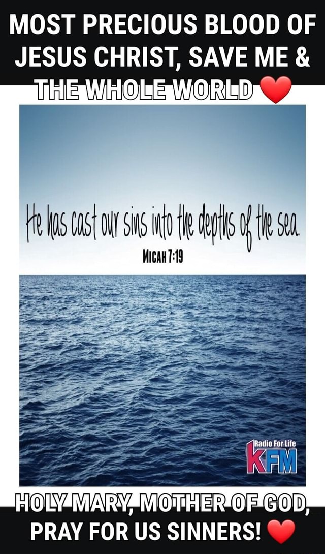 MOST PRECIOUS BLOOD OF JESUS CHRIST, SAVE ME & OLEWORED Ratio For Lite ...