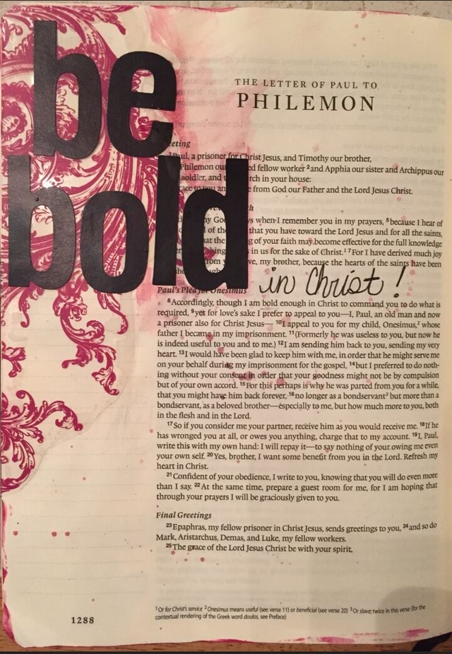 THE LETTER OF PAUL TO PHILEMON ist Jesus, and Timothy our brother ...
