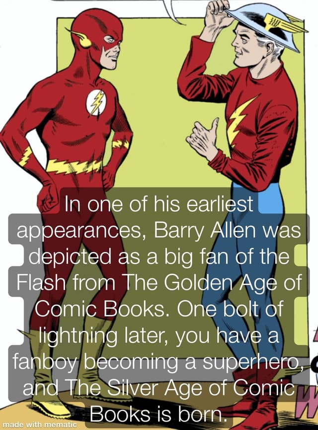 In one of his earliest appearances, Barry Allen was depicted as a big ...