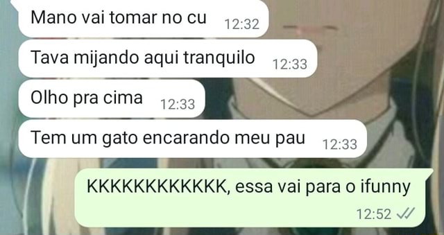 Mano Vai Tomar No Cu Tava Mijando Aqui Tranquilo 5 33 Olho Pra Cima 45
