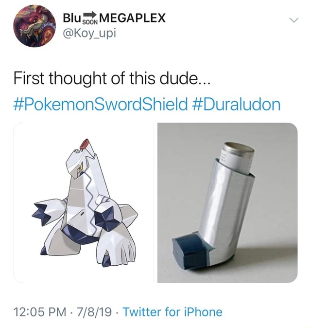 First thought of this dude... #PokemonSwordShield #Duraludon 12:05 PM ...