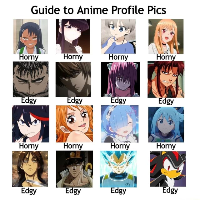 Guide to Anime Profile Pics - iFunny