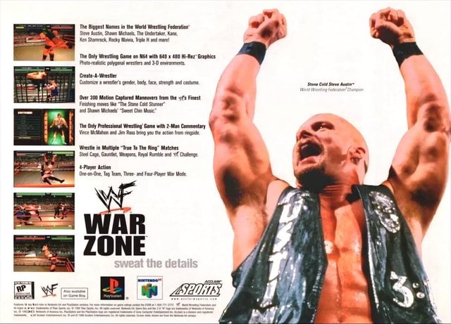 WWF Warzone (N64,PS1,GB) - The Biggest Names in the World Wrestling ...