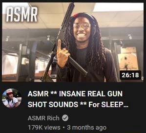 ASMR** INSANE REAL GUN SHOT SOUNDS For SLEEP... ASMR Rich @ 179K views ...