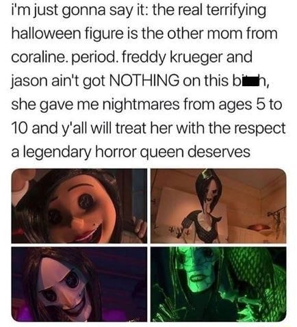 I'm just gonna say it: the real terrifying halloween figure is the ...
