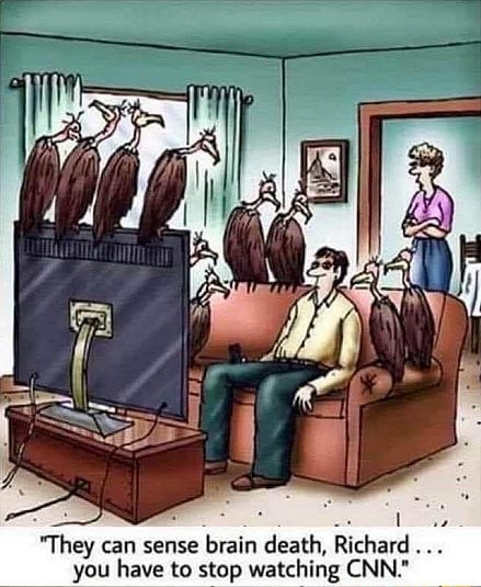 "They can sense brain death, Richard... you have to stop watching CNN ...