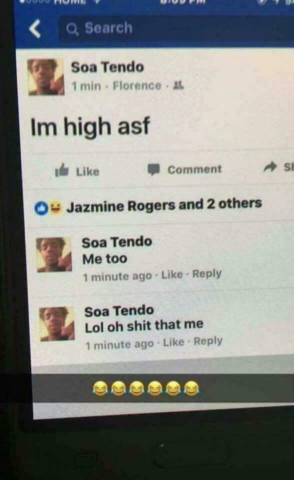 Soa Tend Im high asf Like comment si Jazmine Rogers and 2 others Soa ...
