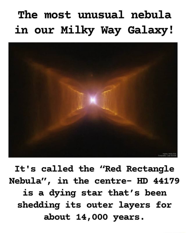 The most unusual nebula in our Milky Way Galaxy! It's called the "'Red ...