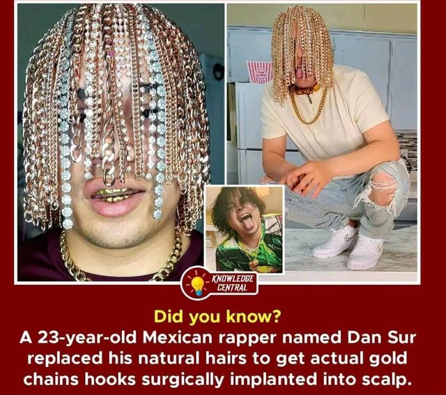Did you know? A 23-year-old Mexican rapper named Dan Sur replaced his ...