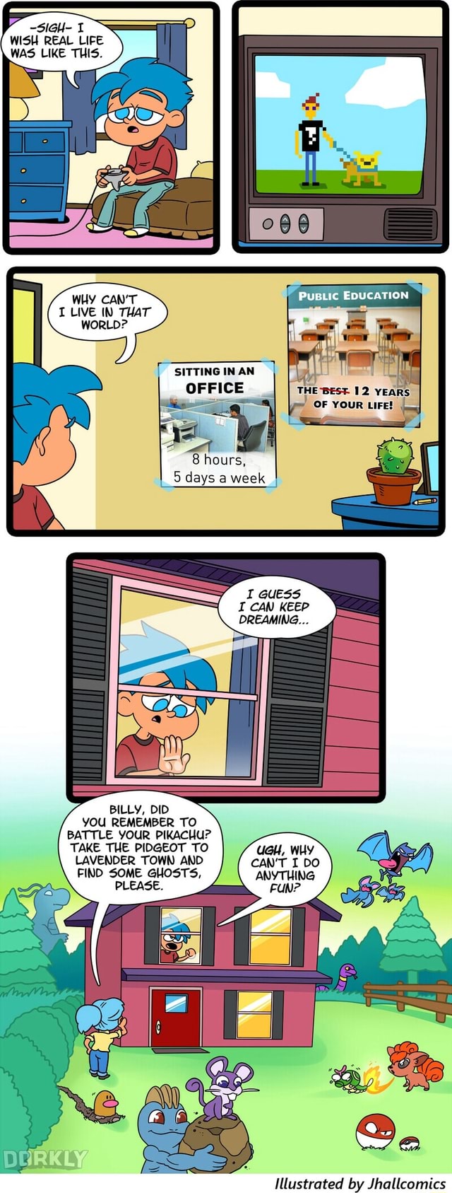 -SIGH- I WISH REAL LIFE WAS LIKE THIS. WHY CAN'T LIVE IN THAT WORLD? SITTING IN AN OFFICE PUBLIC ...