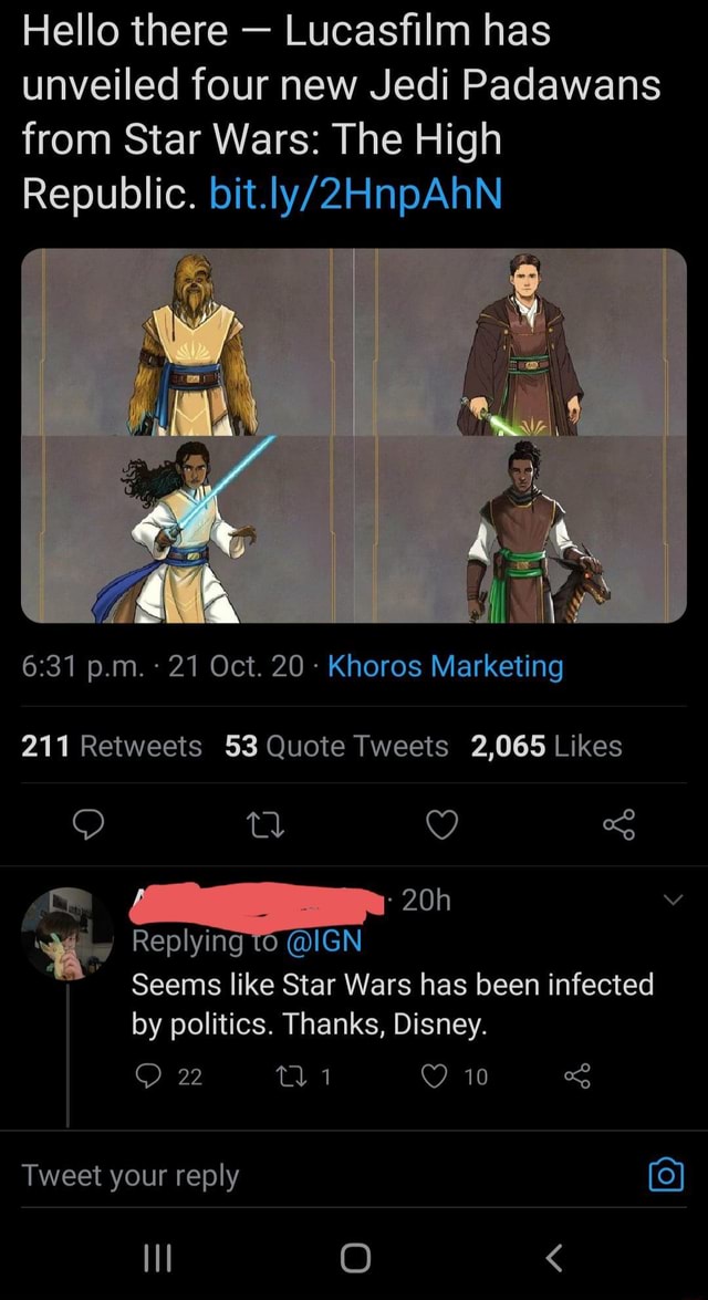 Hello there - Lucasfilm has unveiled four new Jedi Padawans from Star ...