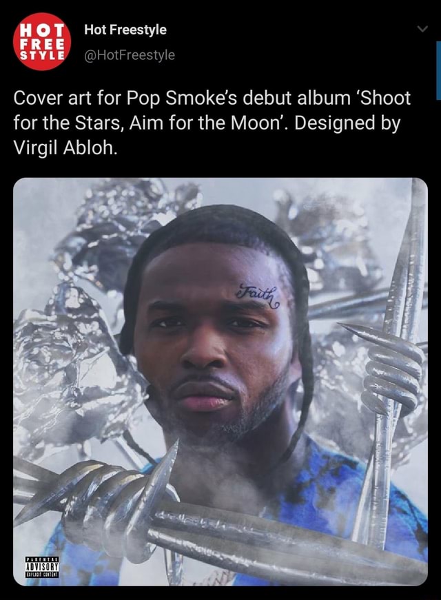 Cover art for Pop Smoke's debut album 'Shoot for the Stars, Aim for the ...