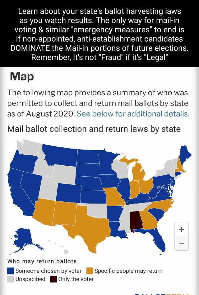Learn about your state's ballot harvesting laws as you watch results ...