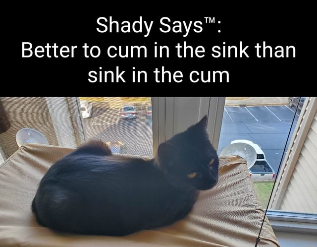 Shady Better to cum in the sink than sink in the cum SS - iFunny