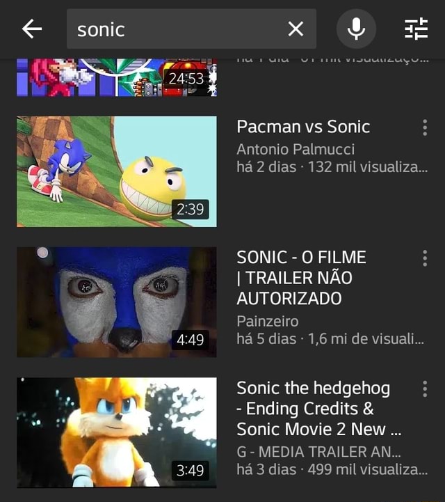 Pacman vs Sonic É Antonio Palmucci 132 mil visualiza... SONIC O FILME I ...
