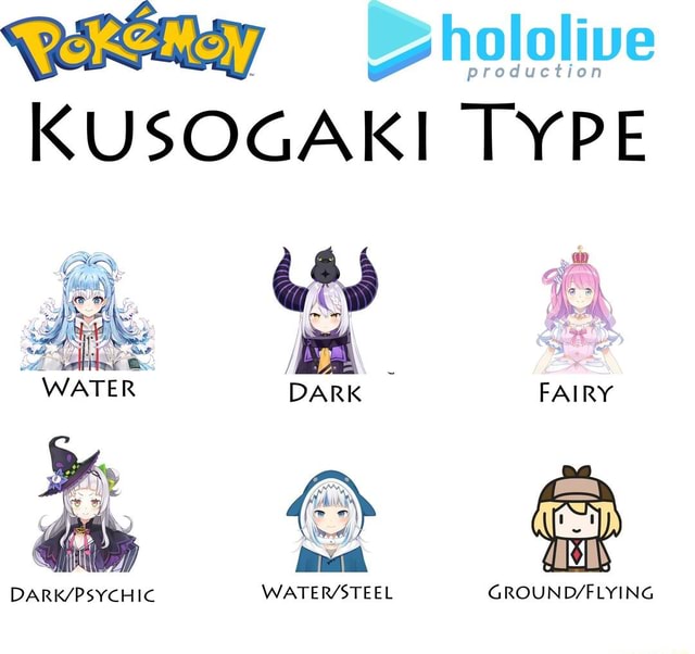 Production hololive KUSOGAKI TYPE WATER DARK FAIRY - iFunny