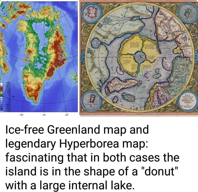 Ice-free Greenland map and legendary Hyperborea map: fascinating that ...