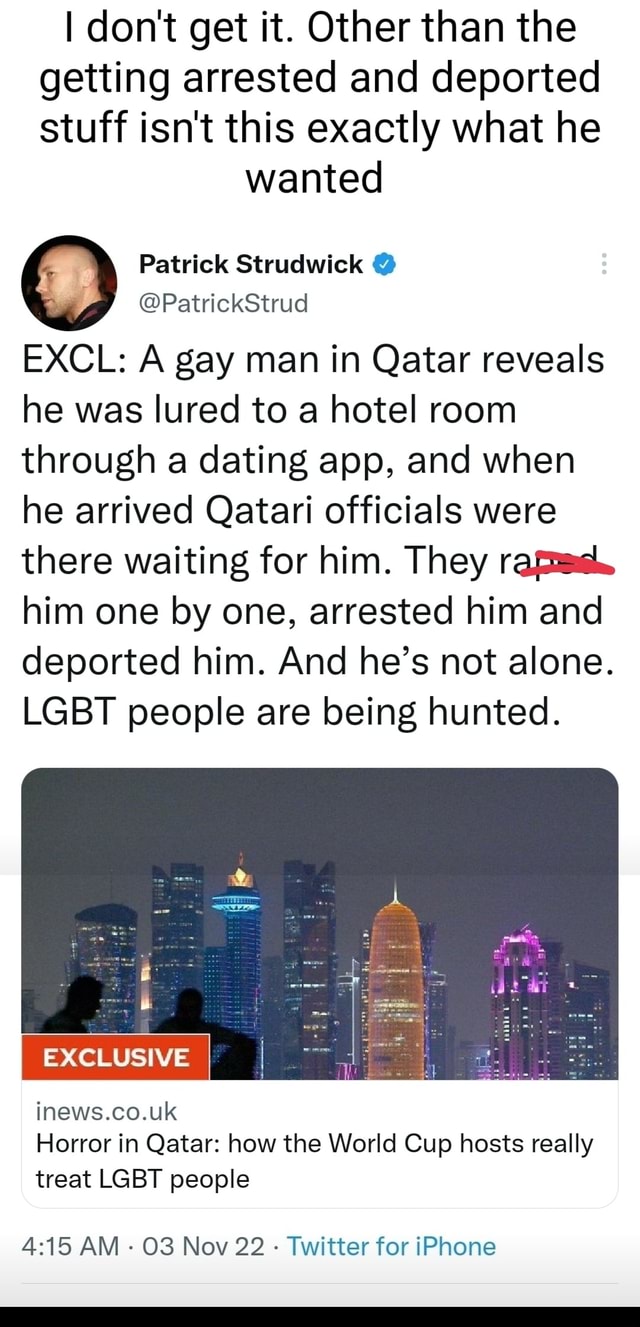 I don't get it. Other than the getting arrested and deported stuff isn ...