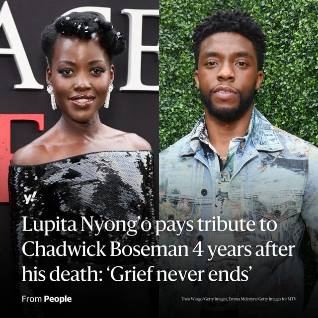 Lupita Nyongo honored her Black Panther costar Chadwick Boseman sharing photos and heartfelt ...