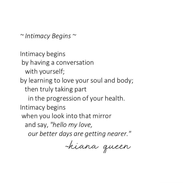 ~ Intimacy Begins ~ Intimacy begins by having a conversation with ...