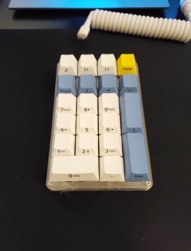 YMDK (Number Pad) PCB: Wired Soldered Switches: Gateron Brown Keycaps ...