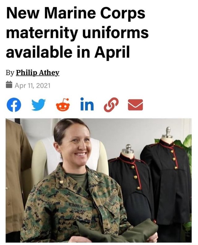 New Marine Corps maternity uniforms available in April By Philip Athey ...
