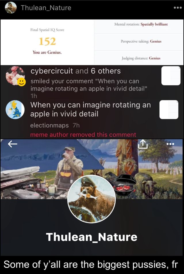 Thulean_Nature Spatially brilliant caking: Judging Genius You are ...