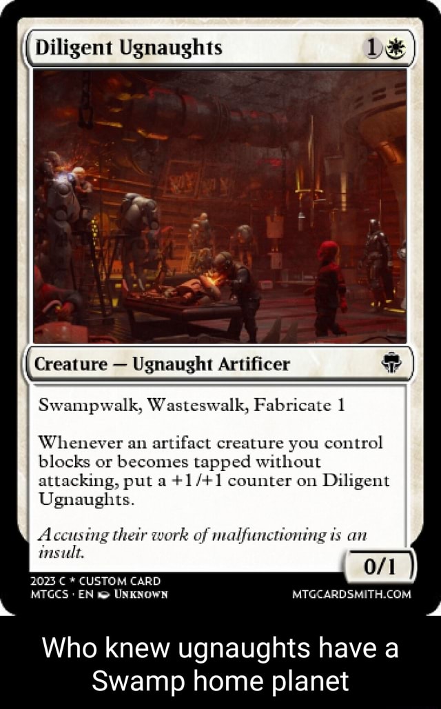 Diligent Ugnaughts Creature - Ugnaught Artificer I Swampwalk ...