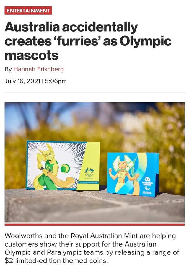 ENTERTAINMENT Australia accidentally creates 'furries' as Olympic ...