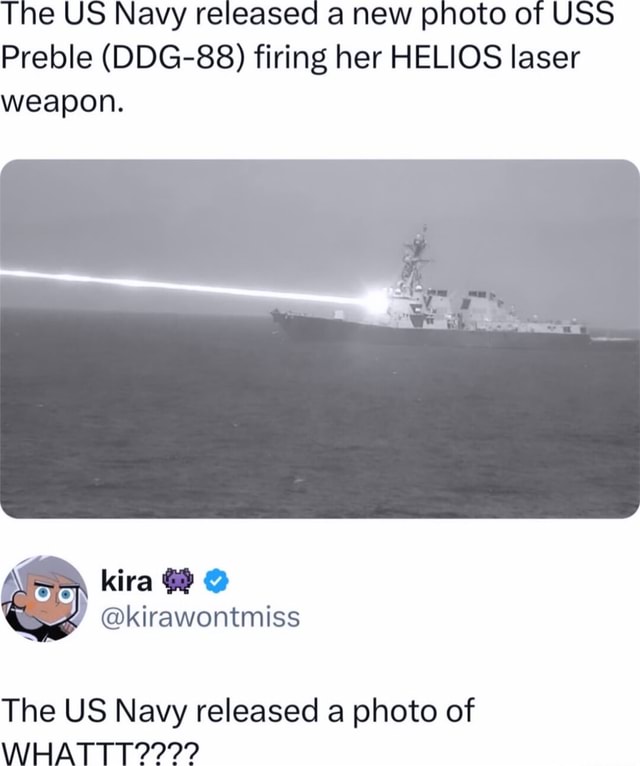 Tine US Navy released a new photo of USS Preble (DDG-88) firing her ...