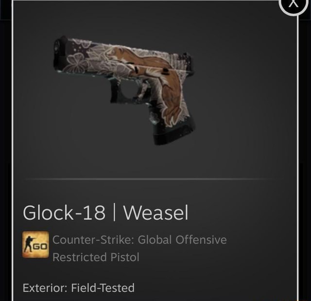 We Glock-18 I Weasel Counter-Strike: Global Offensive Restricted Pistol ...