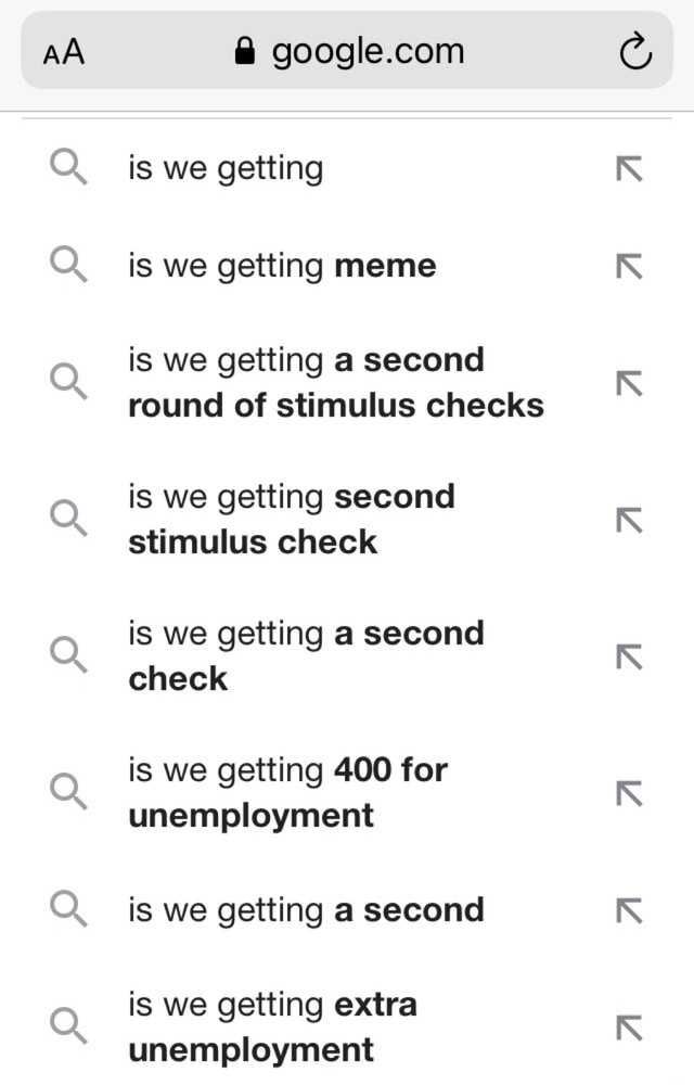 AA is we getting is we getting meme is we getting a second round of ...